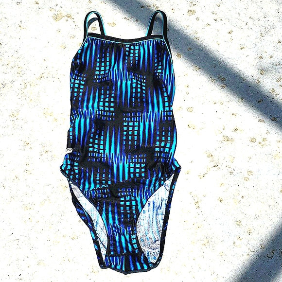 Speedo | Swim | Speedo Flyback Womens Blueblack Swimsuit | Poshmark